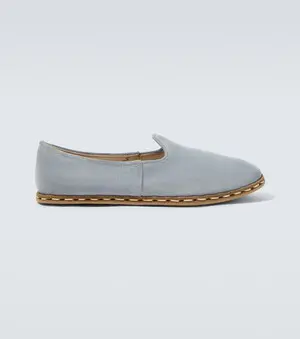 Sabah Suede Slip-on Shoes - Blue
