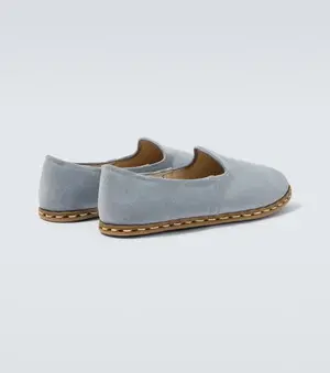 Sabah Suede Slip-on Shoes - Blue
