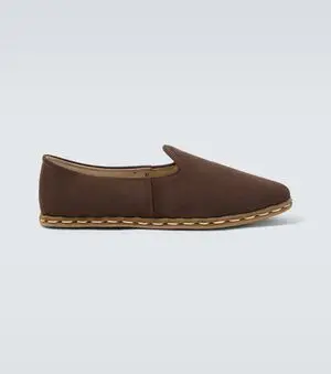 Sabah Leather Slip-on Shoes - Brown
