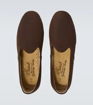 Sabah Leather Slip-on Shoes - Brown