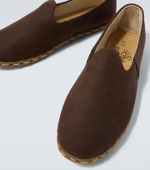 Sabah Leather Slip-on Shoes - Brown
