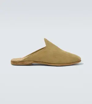 Sabah Baba Suede Mules - Beige