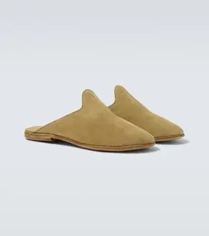 Sabah Baba Suede Mules - Beige