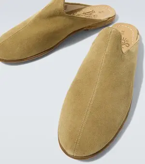 Sabah Baba Suede Mules - Beige