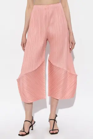 Issey Miyake Pleated Trousers - Pink