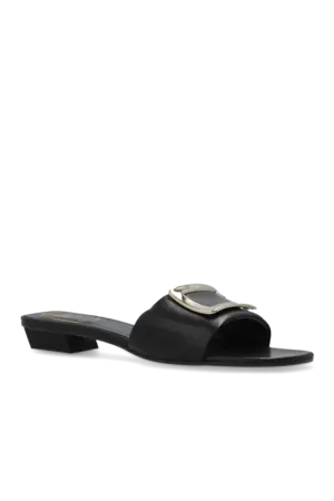 ROGER VIVIER Bv Padded’ Leather Heeled Mules