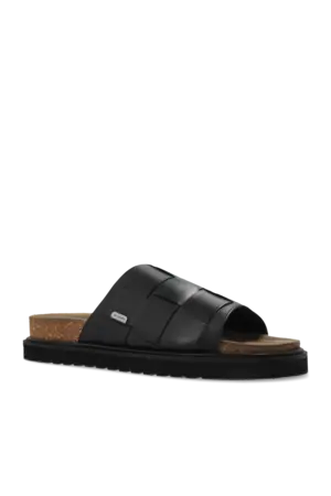 ALLSAINTS Randal Leather Slides - Black