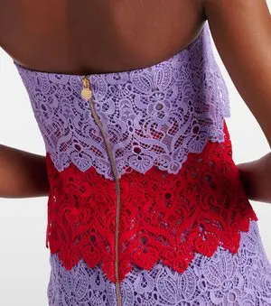 Carolina Herrera Lace Cocktail Dress