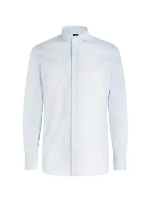 Boggi Milano Pointed-collar Shirt - Blue
