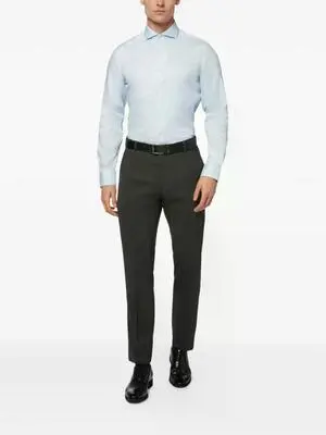 Boggi Milano Pointed-collar Shirt - Blue