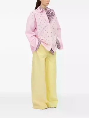 MSGM Embellished Shirt - Pink