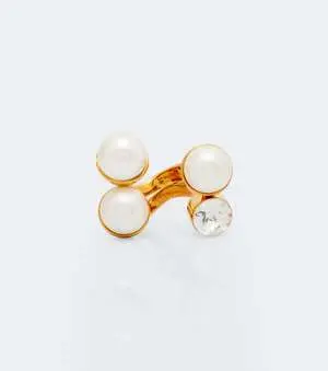 Dries Van Noten Embellished Statement Ring - Gold