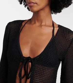 MONTCE Crochet Beach Cover-up - Black