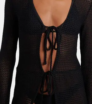 MONTCE Crochet Beach Cover-up - Black