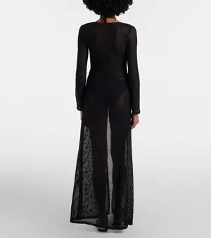 MONTCE Crochet Beach Cover-up - Black