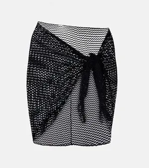 MONTCE Crochet Beach Cover-up - Black