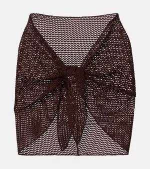 MONTCE Crochet Beach Cover-up Brown