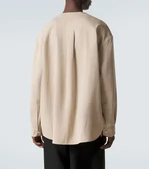 Jacquemus Pastro Herringbone Linen-blend Shirt