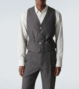 Jacquemus Paysan Striped Linen Vest