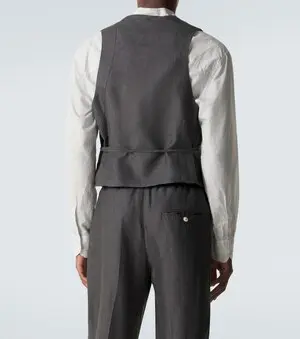 Jacquemus Paysan Striped Linen Vest