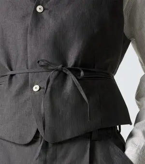 Jacquemus Paysan Striped Linen Vest