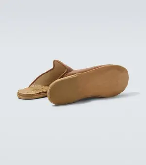 Sabah Baba Leather Mules - Brown