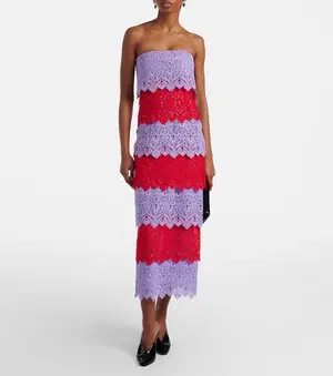 Carolina Herrera Lace Cocktail Dress
