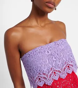 Carolina Herrera Lace Cocktail Dress