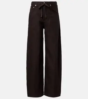 Citizens Of Humanity Brynn Linen Wide-leg Pants - Brown