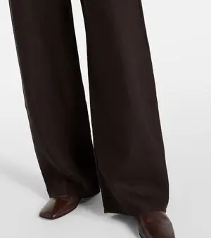 Citizens Of Humanity Brynn Linen Wide-leg Pants - Brown