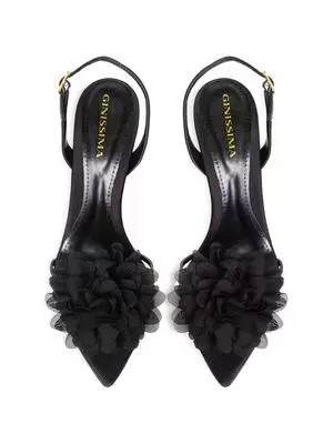 GINISSIMA Julia Heeled Sandals - Black