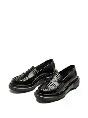 ADIEU PARIS Perforated Leather Loafers