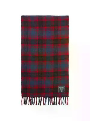 Zadig&Voltaire Tartan Fringed Scarf - Blue