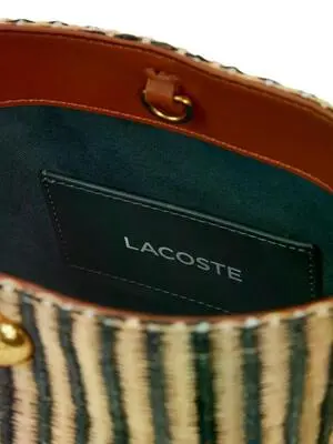 Lacoste Stripes Appliqué Bucket Bag