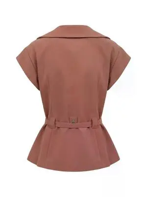 Patrizia Pepe Belted Short-sleeve Jacket