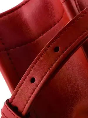 Dior Book With Strap Macrocannage Quilt Calfskin Mini Tote Bag - Red