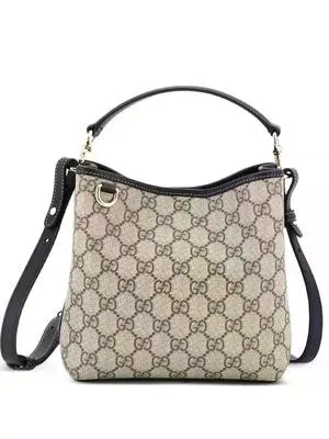 Gucci Gg Coated Canvas Small Bucket Bag