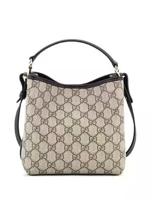 Gucci Gg Coated Canvas Small Bucket Bag