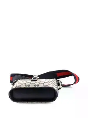 Gucci Gg Canvas With Leather Mini Bucket Bag