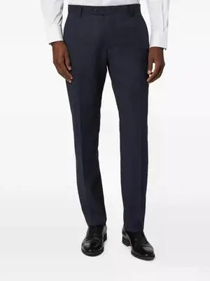 Boggi Milano Micro Patterned Stretch Wool Pants
