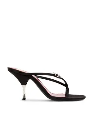 Saint Laurent Jerry Entredoigt Mule Sandal - Nero