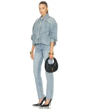 Saint Laurent Icare Cassandre Baby Hobo Bag - Nero