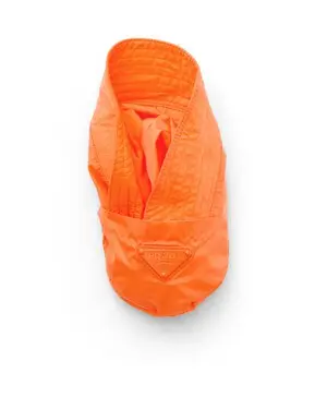 Prada Foldable Re-nylon Bucket Hat - Orange
