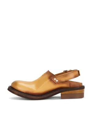 Miu Miu Work Mule Cuoio