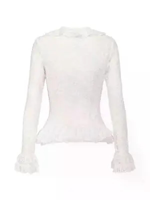 LUDOVIC DE SAINT SERNIN Ruffled Lace Top