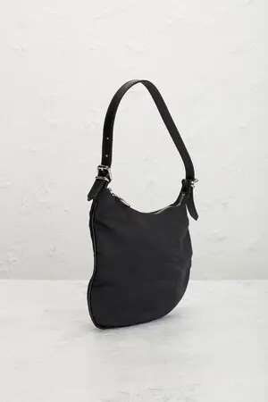 Fendi Zucchino Chef Shoulder Bag - Black