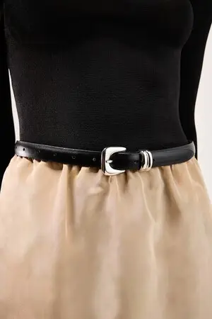 DEHANCHE Altura Belt - Black & Silver