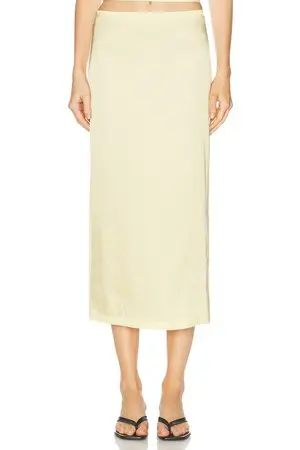 Enza Costa Lustre Column Skirt - Flan