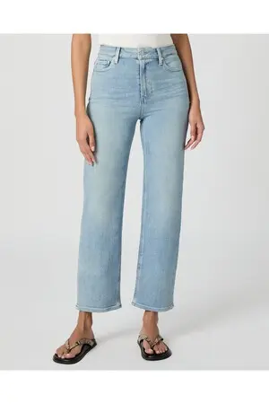 Paige Stevie Ankle Straight Jean - Denim