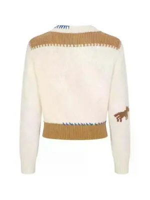 MOTHER The Shrunken Embroidered Pullover